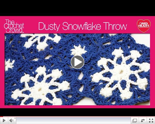 Crochet Dusty Snowflake Throw